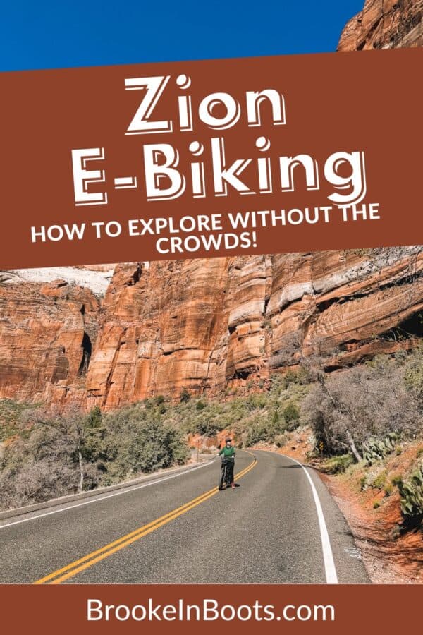 Escaping the Crowds by E-Biking in Zion National Park